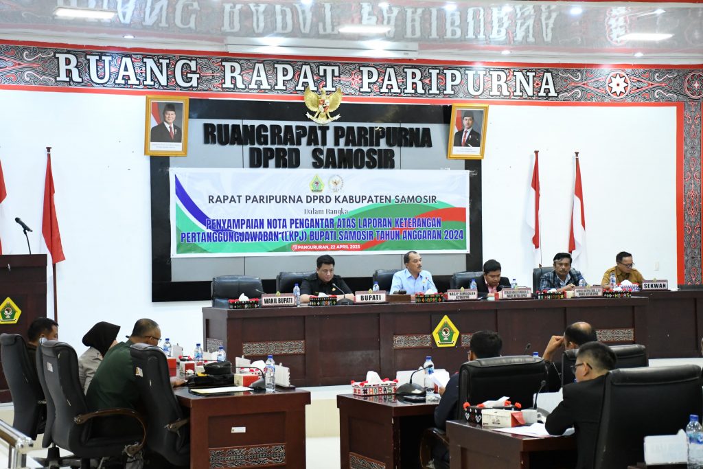 Bupati Samosir sampaikan LKPJ 2024, paparkan capaian pembangunan dan kinerja pemerintahan ...